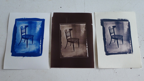 Eloise - A tea toned Cyanotype - FOURTOES