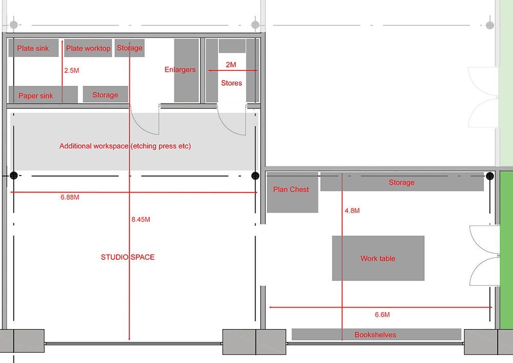 New studio floor plan - FOURTOES